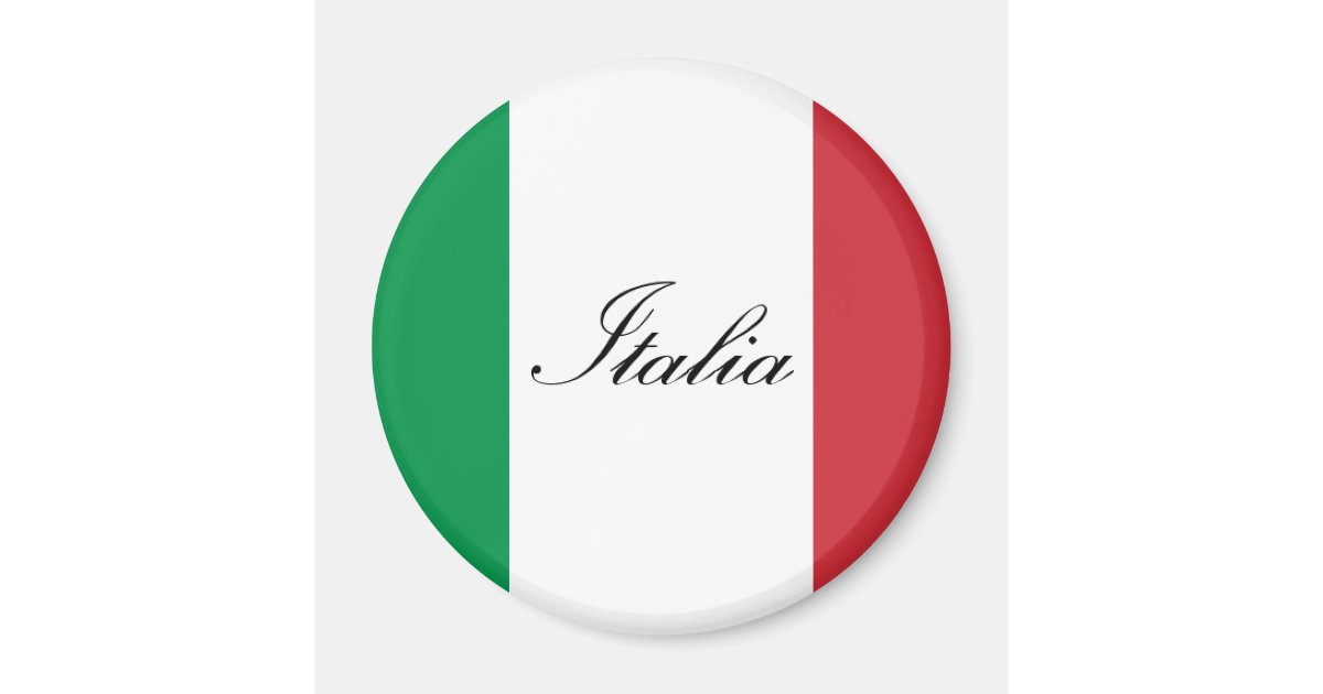 Italian Flag - Flag of Italy - Italia Magnet | Zazzle