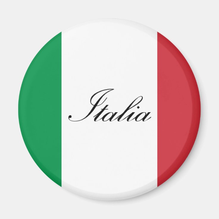 Italian Flag - Flag of Italy - Italia Magnet | Zazzle