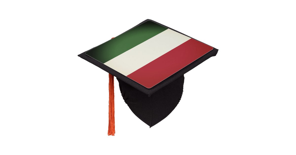 Italian Flag Graduation Cap Topper | Zazzle