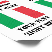 Italian flag Italy pride tricolore DIY Temporary Tattoos | Zazzle