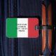 Italian flag luggage tags for bags and suitcases | Zazzle