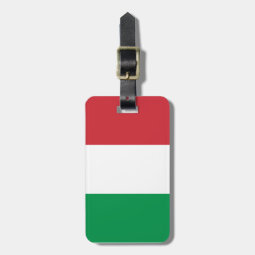 Italian flag luggage tags for bags and suitcases | Zazzle