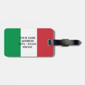 Italian flag luggage tags for bags and suitcases | Zazzle