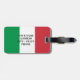 Italian flag luggage tags for bags and suitcases | Zazzle
