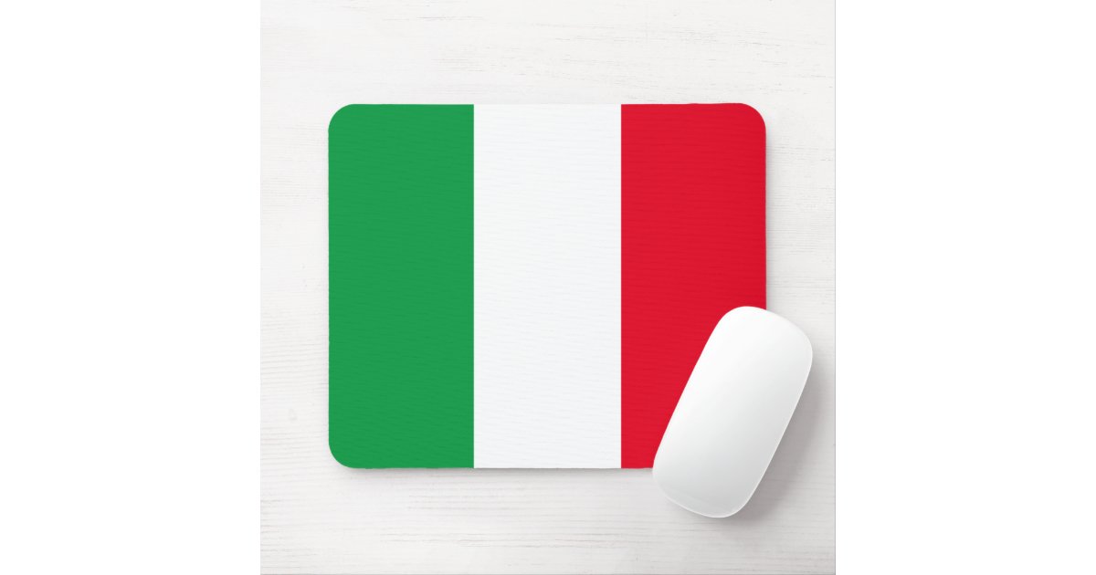 Italian Flag Mousepad | Zazzle