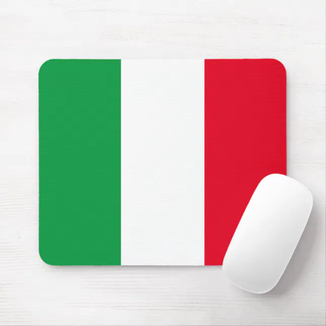 Italian Flag Mousepad | Zazzle