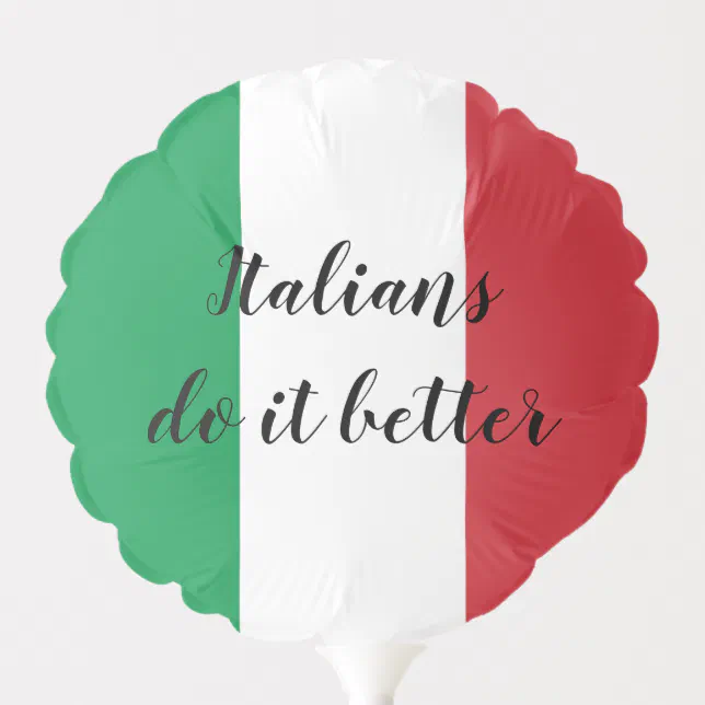 Italian flag of Italy Birthday party Balloon | Zazzle