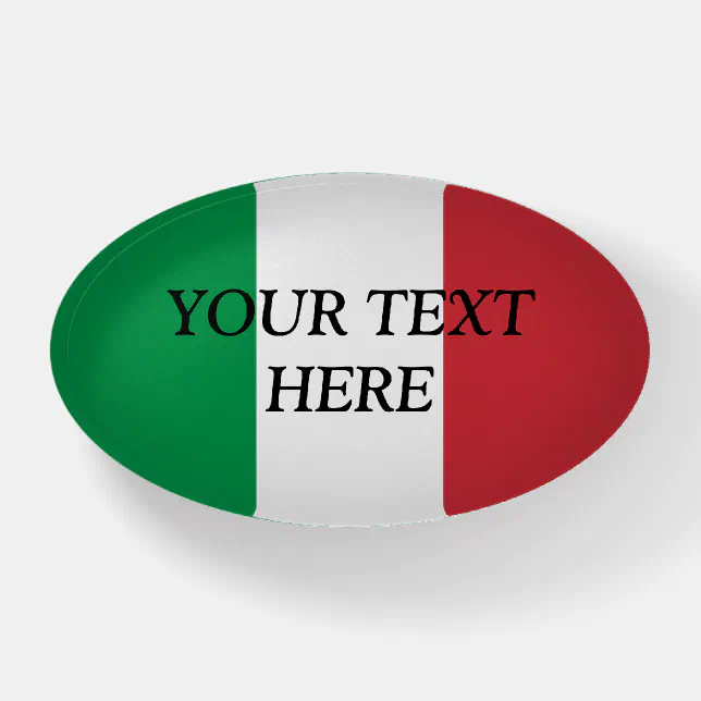 Italian flag of Italy custom paperweight gift | Zazzle