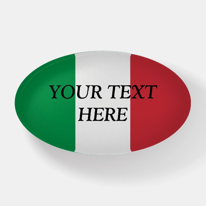 Italian flag of Italy custom paperweight gift | Zazzle