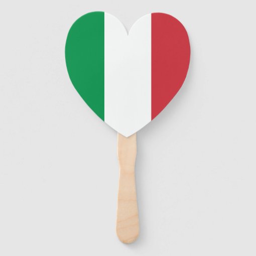 Italian flag of Italy custom wedding party Hand Fan | Zazzle
