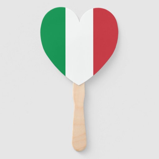 Italian flag of Italy custom wedding party Hand Fan | Zazzle