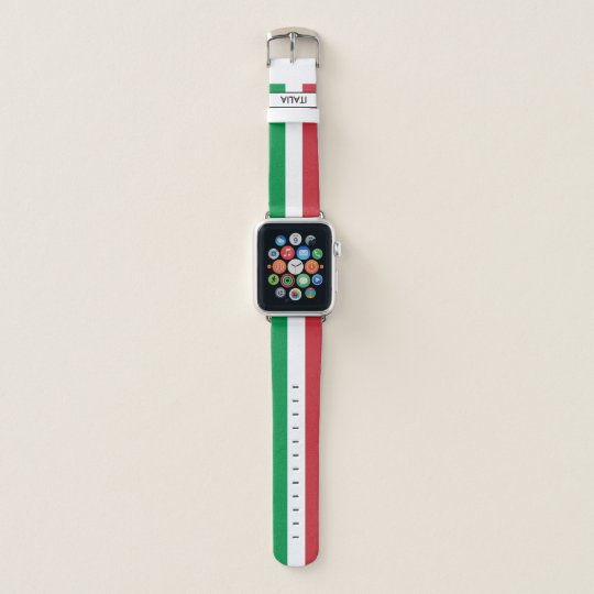Italian flag of Italy personalized watch strap | Zazzle.com