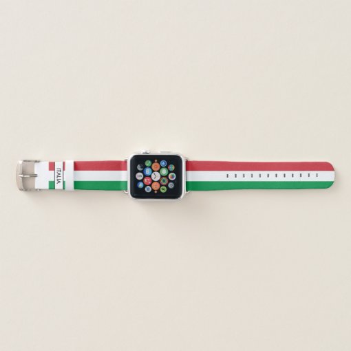 Italian flag of Italy personalized watch strap | Zazzle