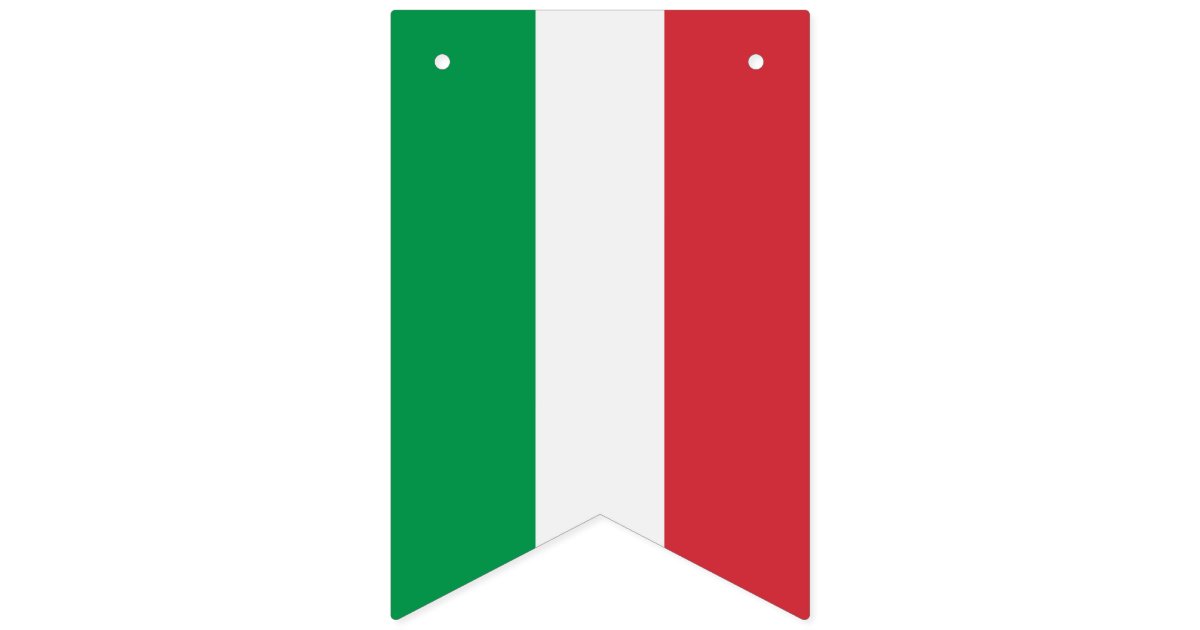 Italian Flag, Party Banner with the Flag of Italy | Zazzle