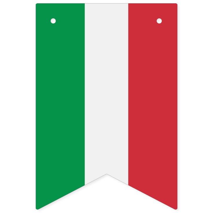 Italian Flag, Party Banner with the Flag of Italy | Zazzle