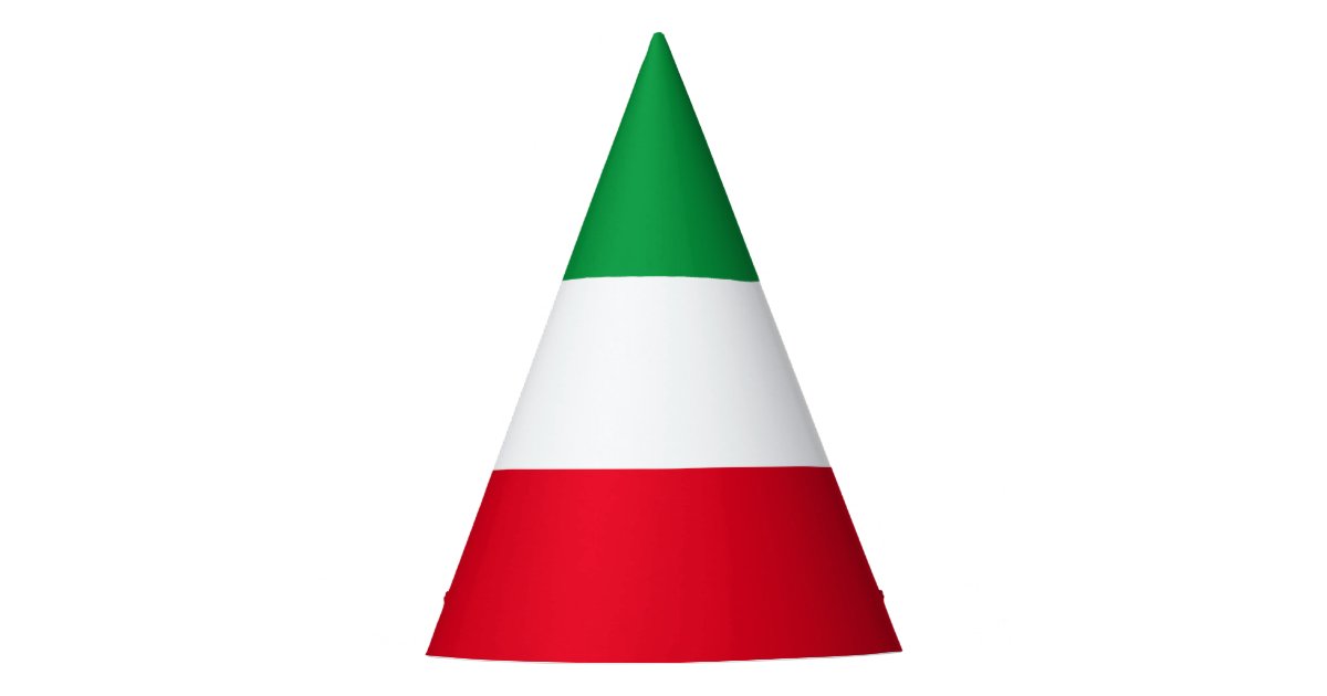 Italian Flag Party Hat | Zazzle