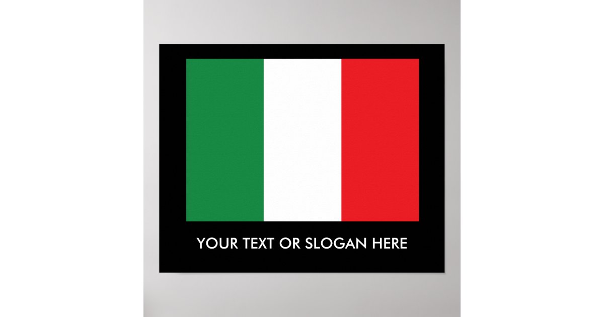 Italian Flag Poster | Zazzle