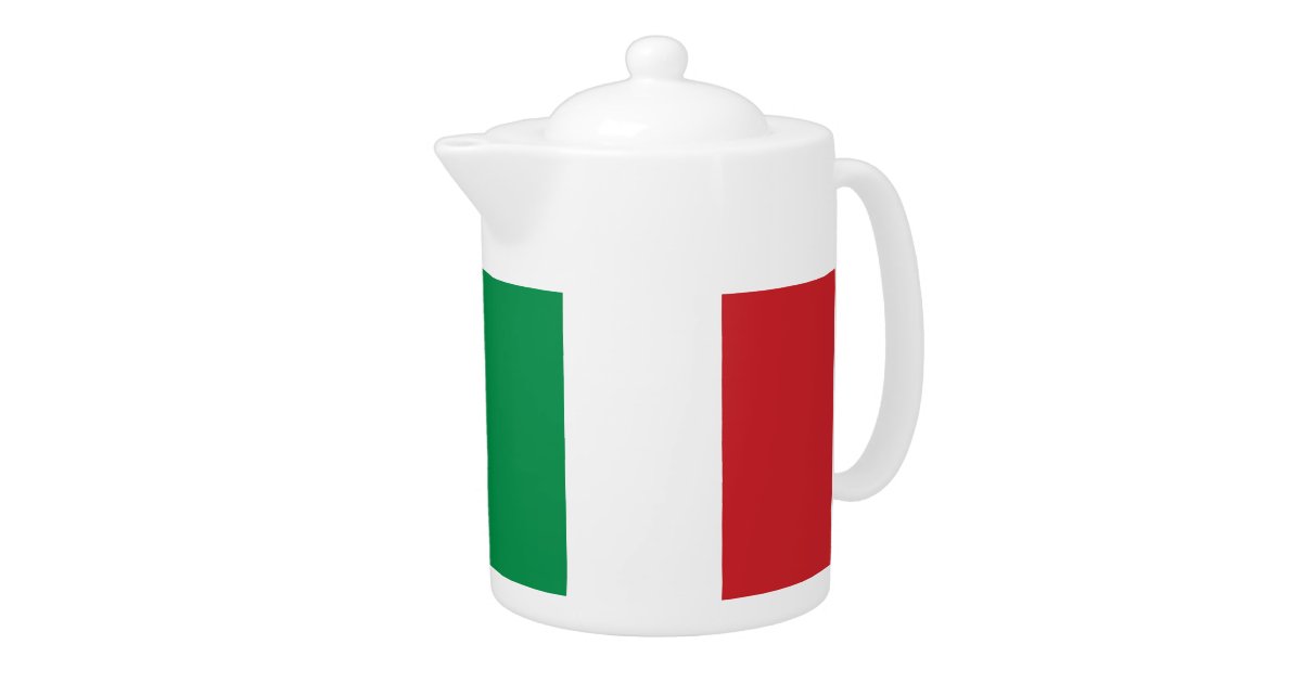Italian flag teapot | Zazzle