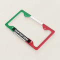 Italian Flag White Text Personalized License Plate Frame | Zazzle