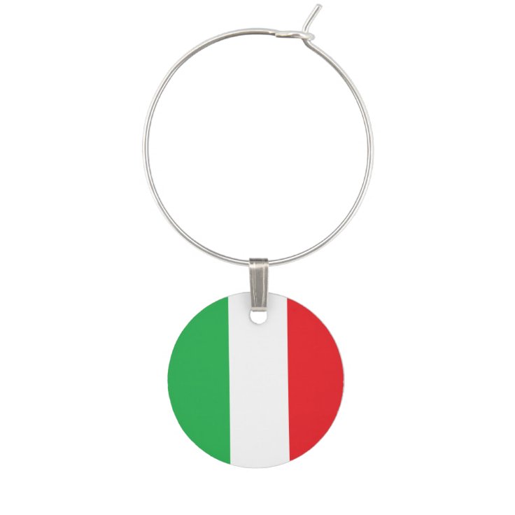 "Italian Flag" Wine Charm | Zazzle