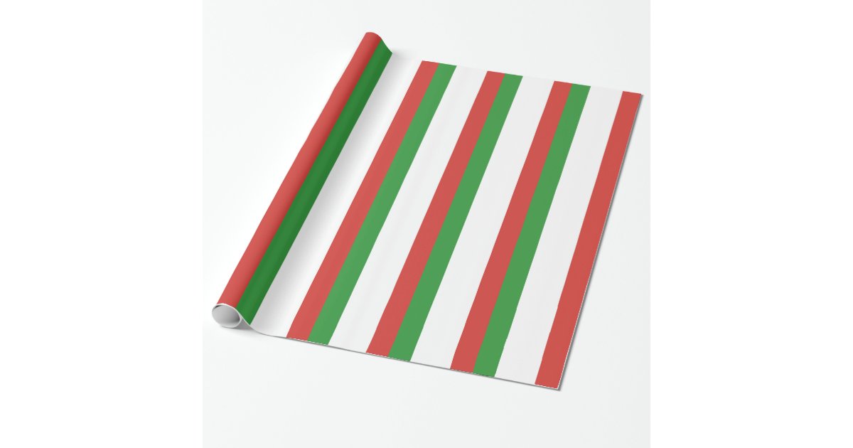 Italian Flag Wrapping Paper | Zazzle