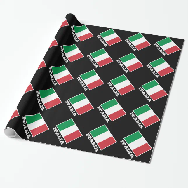 Italian flag wrapping paper | Tricolore design | Zazzle