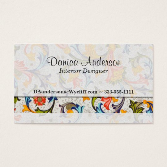 Italian Florentine Business Card | Zazzle.com