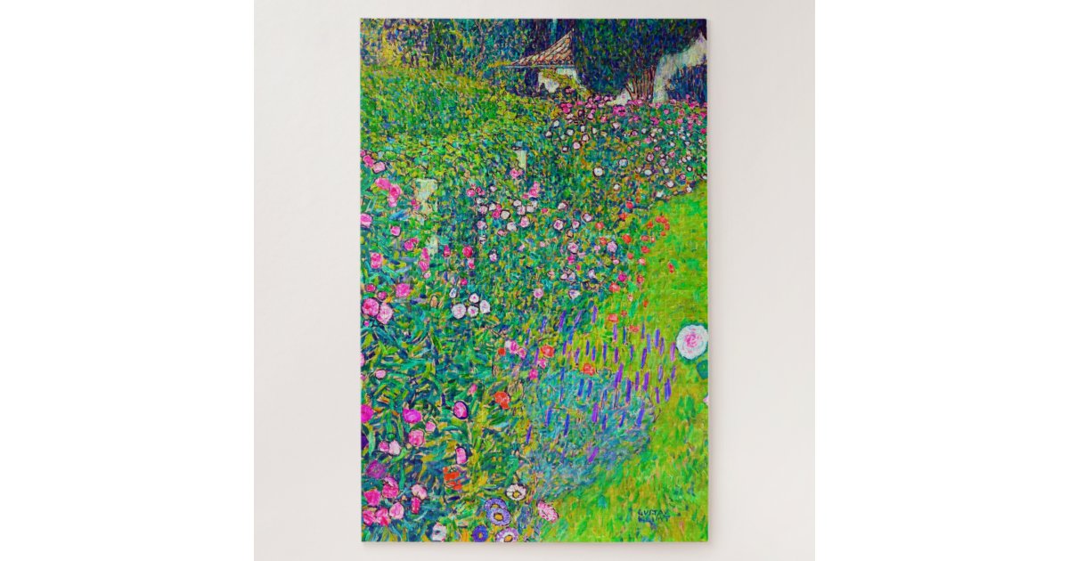 Italian Garden, Gustav Klimt Jigsaw Puzzle | Zazzle