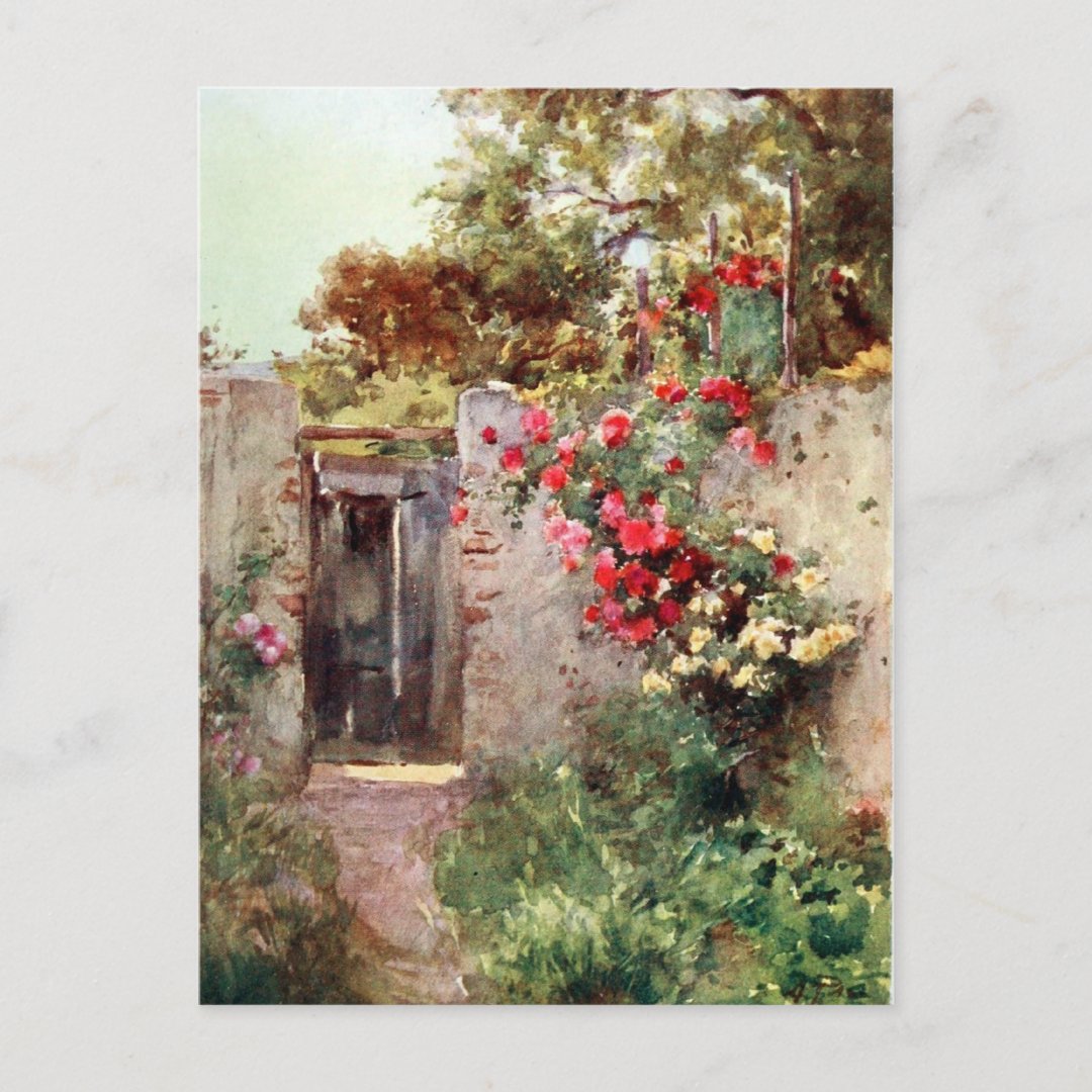 Italian Garden Postcard | Zazzle