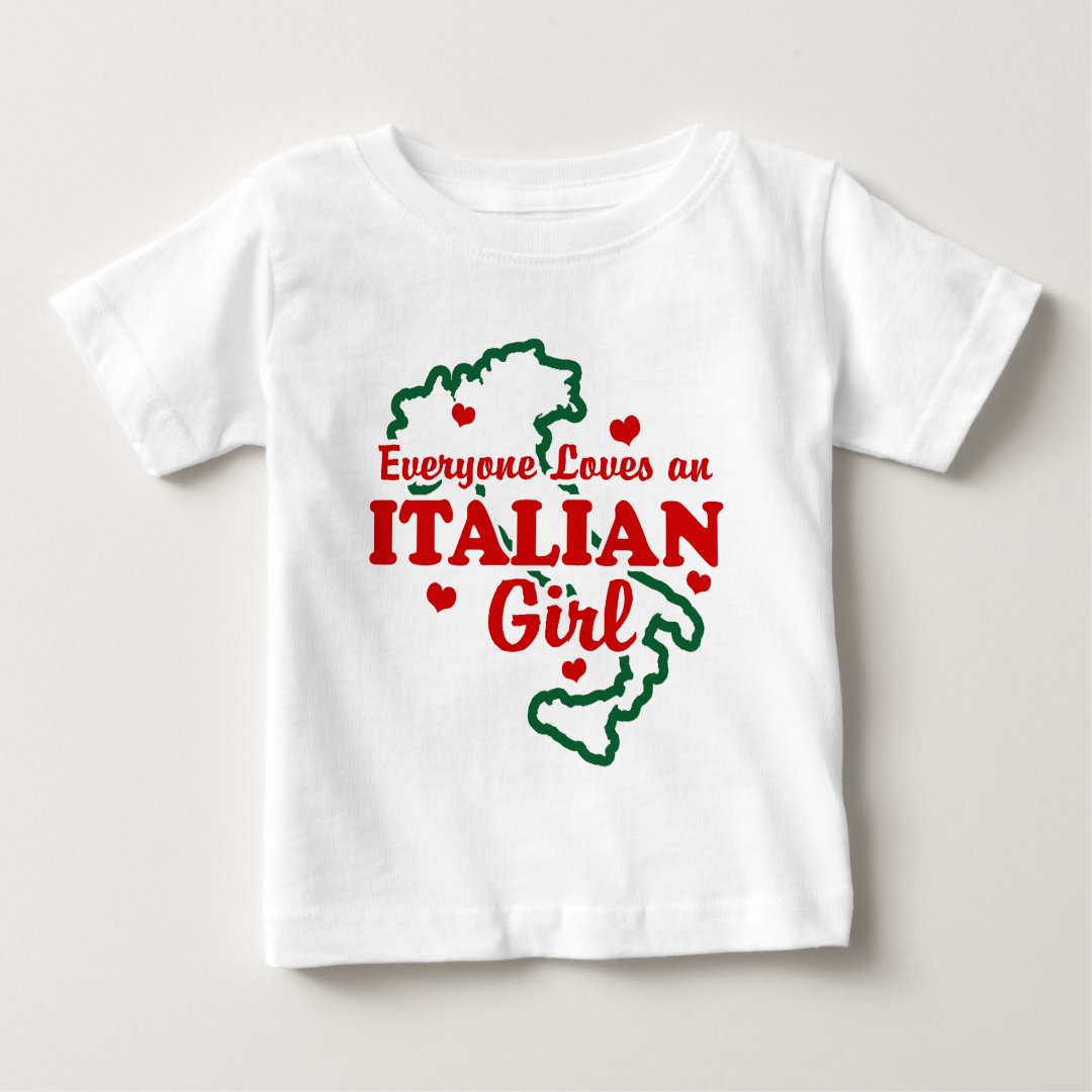 Italian Girl Baby T-Shirt | Zazzle
