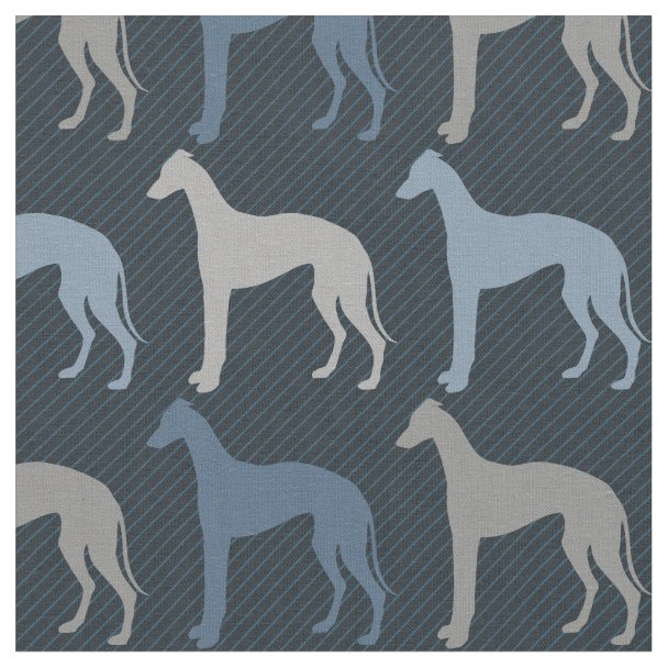 I Love my Italian Greyhound Fabric | Zazzle