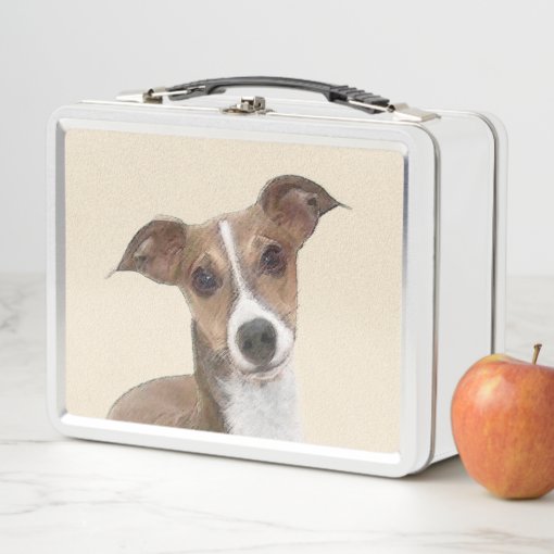 Italian Greyhound Painting - Cute Original Dog Art Metal Lunch Box | Zazzle