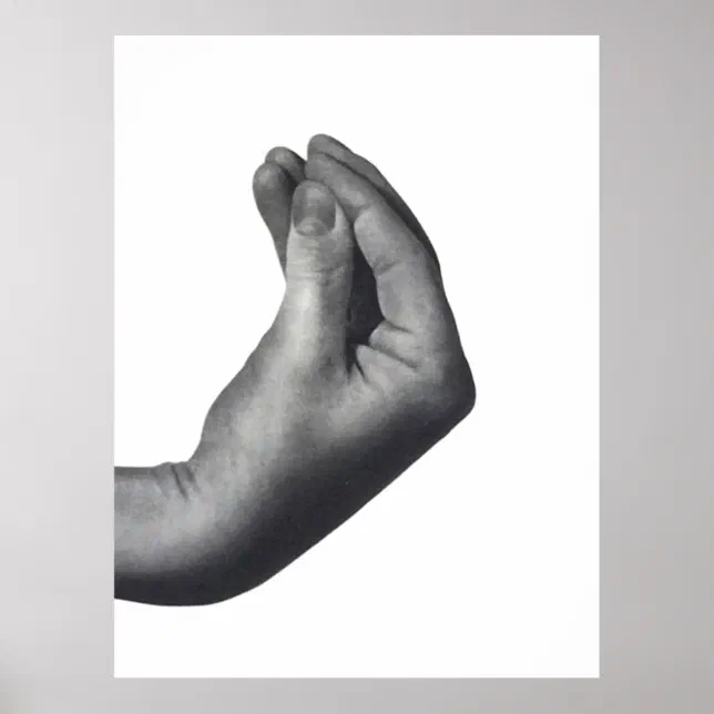 Italian Hand Poster | Zazzle