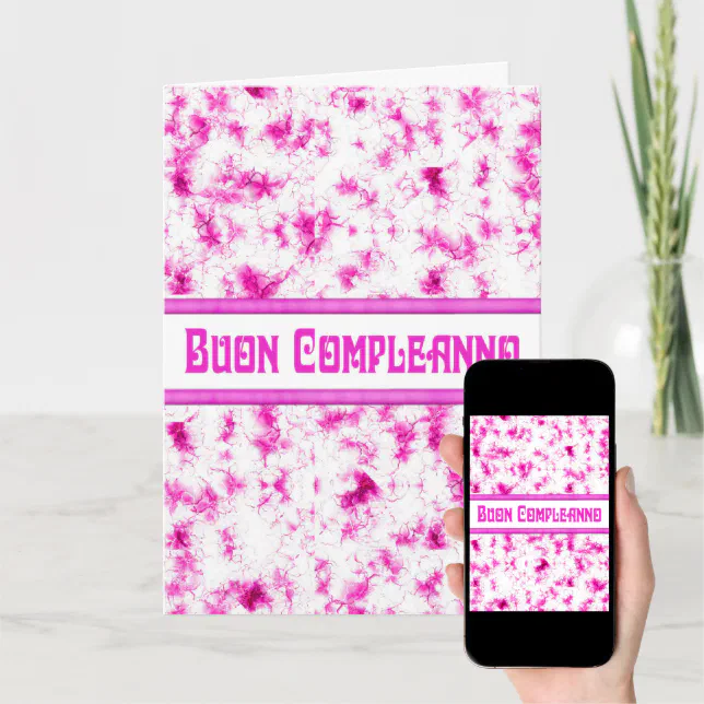 Italian Happy Birthday-Buon Compleanno -Cherry Card | Zazzle