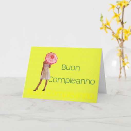 Italian Happy Birthday Card | Zazzle