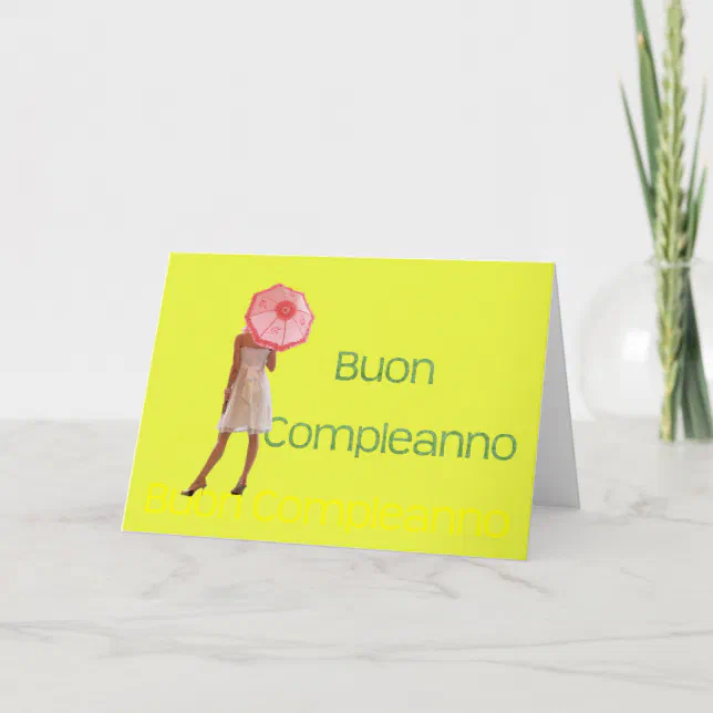 Italian Happy Birthday Card | Zazzle