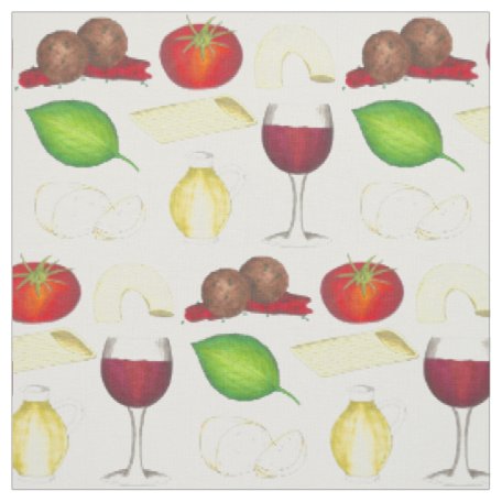 Pasta Pattern fabric | Zazzle