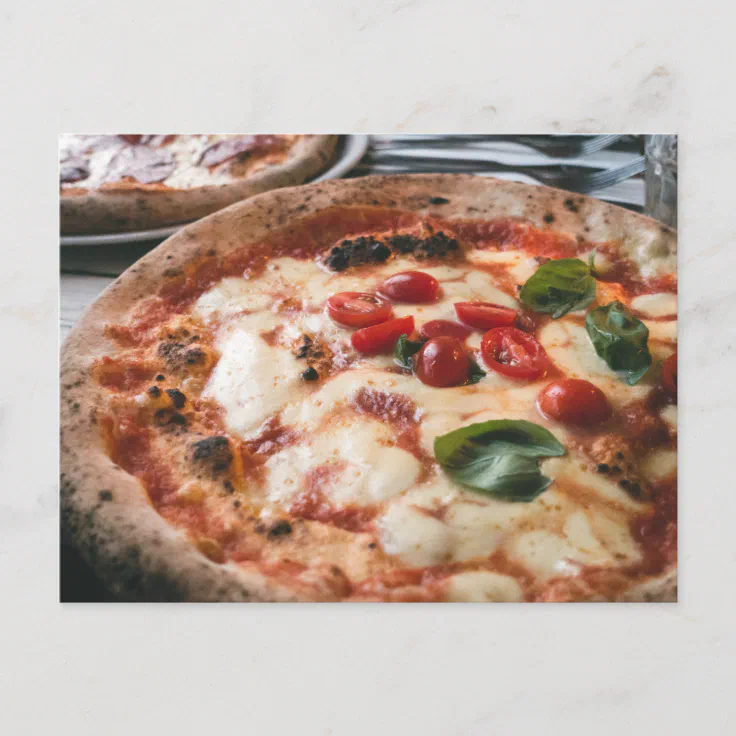 Italian Napoletana Pizza Postcard | Zazzle