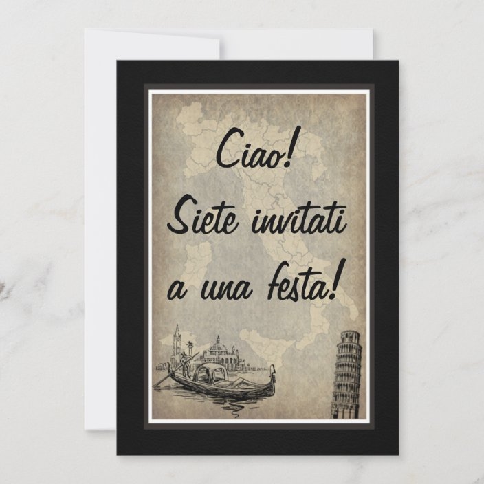 Italian Party Invitation | Zazzle.com