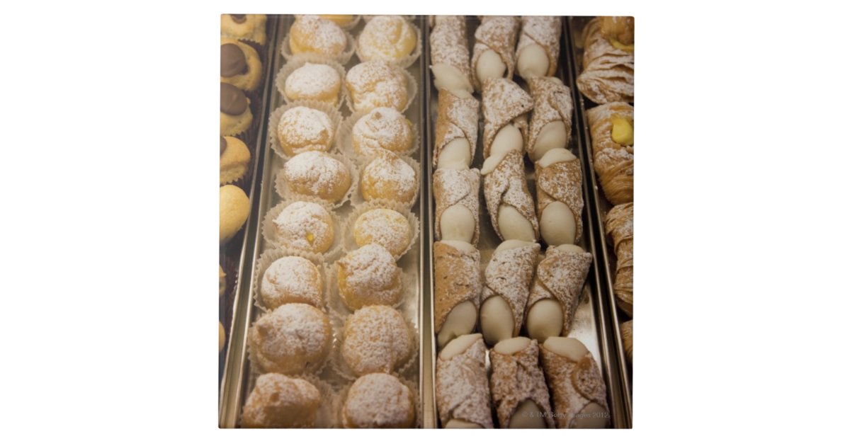 Italian pastries ceramic tile | Zazzle