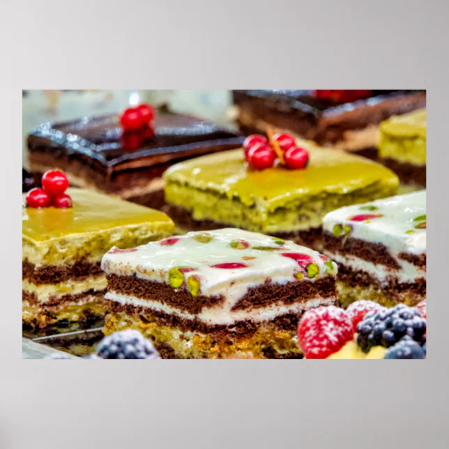Italian pastry poster | Zazzle