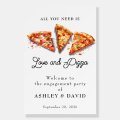 Italian Pizza | Engagement Party Welcome Sign | Zazzle