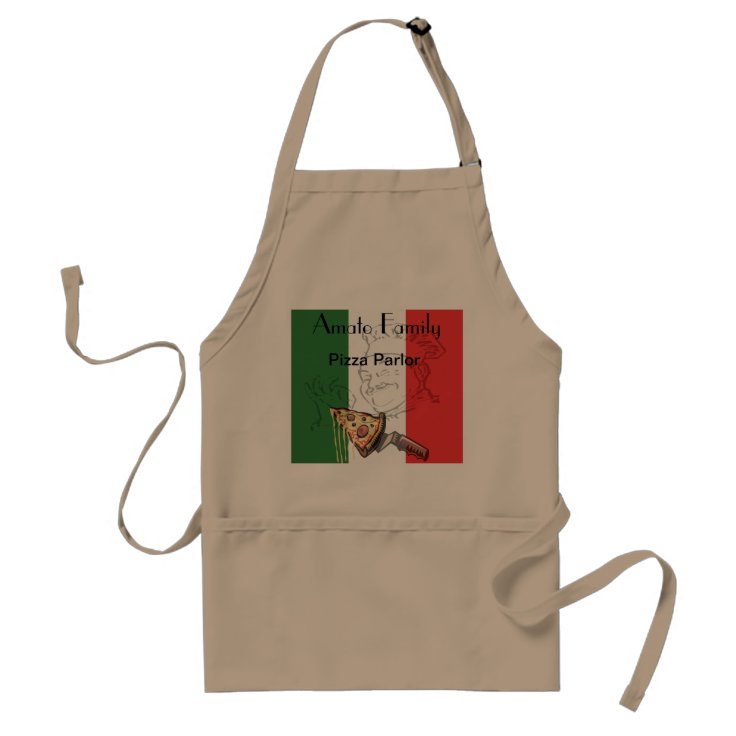 Italian Pizza Themed Apron | Zazzle