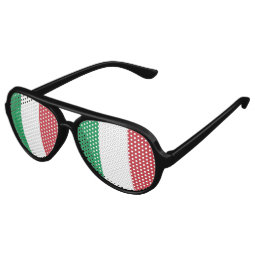 Italian pride party shades | Flag of Italy glasses | Zazzle