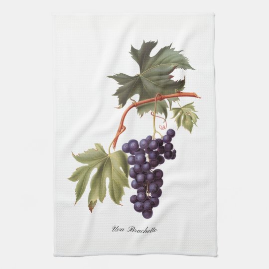Italian Red Grapes Kitchen Towel | Zazzle.com