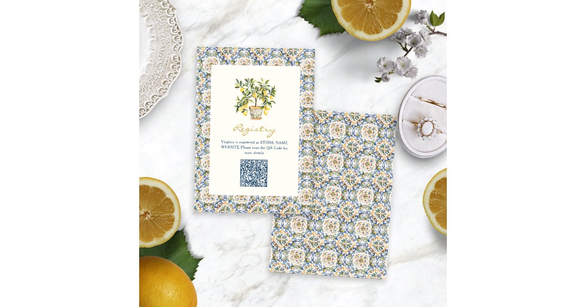 Italian Registry Card | Zazzle