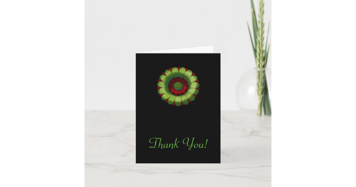 Italian Renaissance Architectural Rosette No. 2 Thank You Card | Zazzle