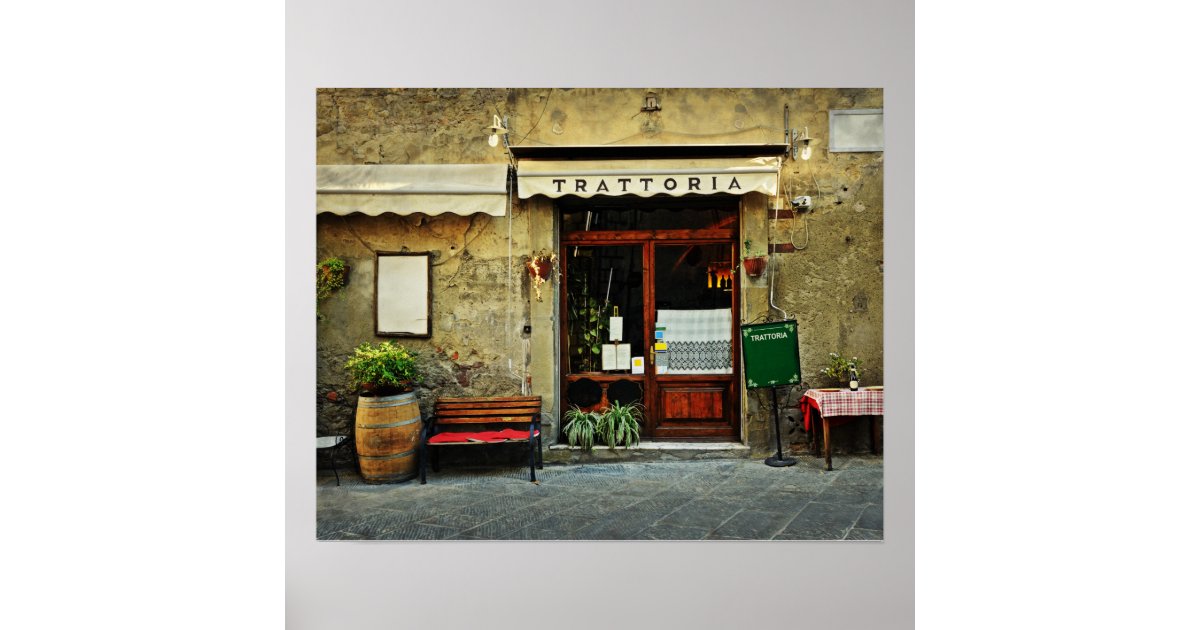 Italian restaurant poster | Zazzle