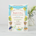 Italian Retro Whimsical Fun Hand Drawn Lemon Photo Invitation | Zazzle