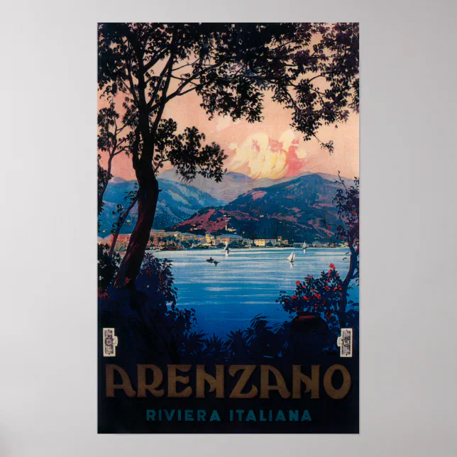 Italian Riviera Travel Poster | Zazzle